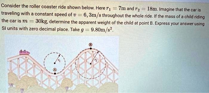 SOLVED: Consider the roller coaster ride shown below. Here 1₁ traveling ...