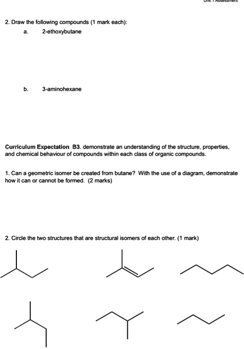 VIDEO solution: Draw the following compounds (mark each): 2 ...