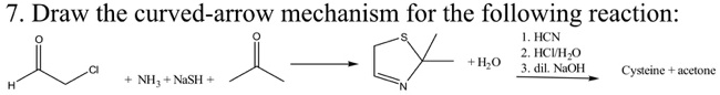 SOLVED: Draw the curved-arrow mechanism for the following reaction: HCN ...