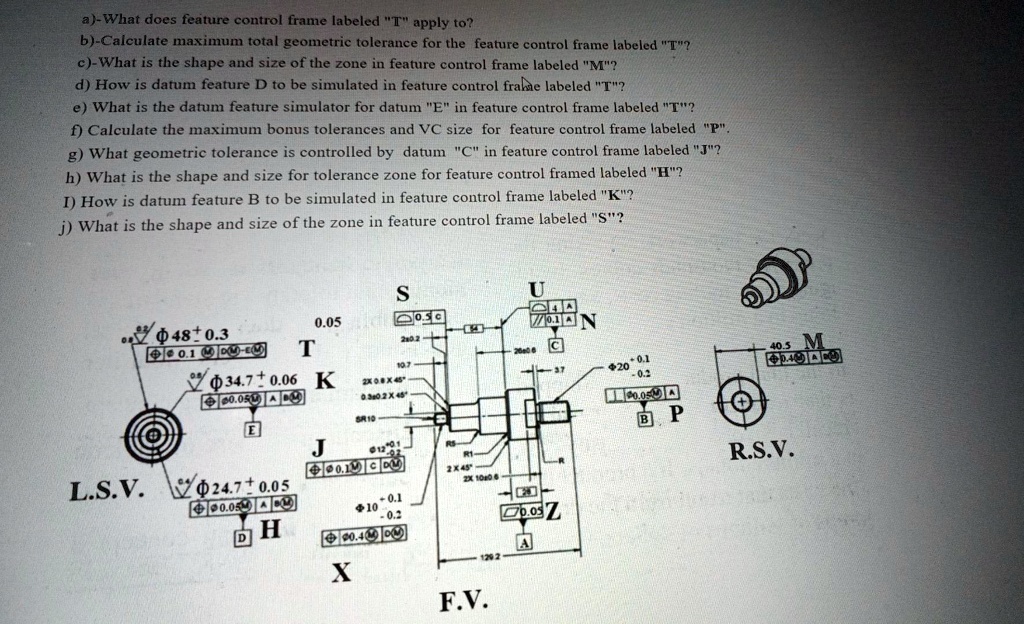 SOLVED: a) What does the feature control frame labeled SOLVED: a) What does the feature control frame labeled