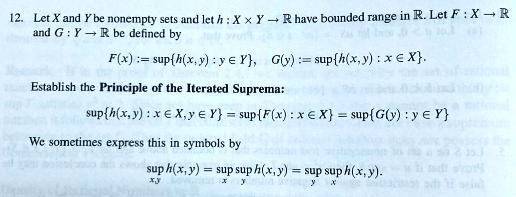 12. Let X and Y be nonempty sets and let h : X × Y ? R have bounded ...