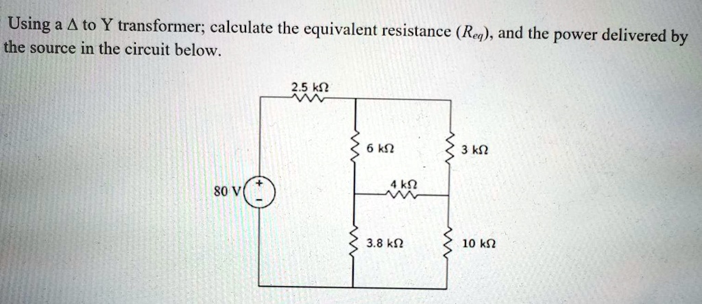 SOLVED: Using a 2:1 transformer, calculate the equivalent resistance ...