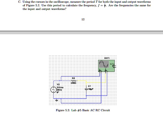 Solved C Using The Cursors In T E Input And Output Waveforms Of 1502