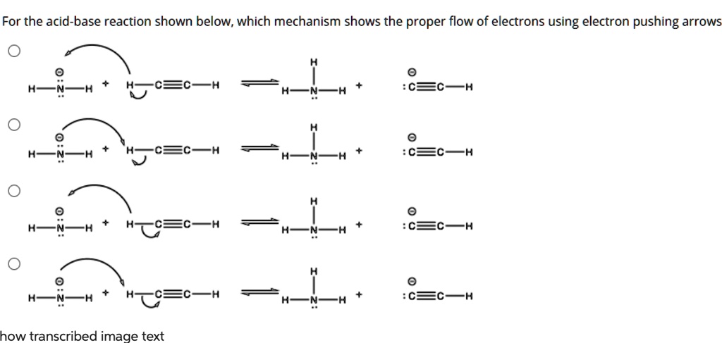 For the acid-base reaction shown below, which mechani… - SolvedLib