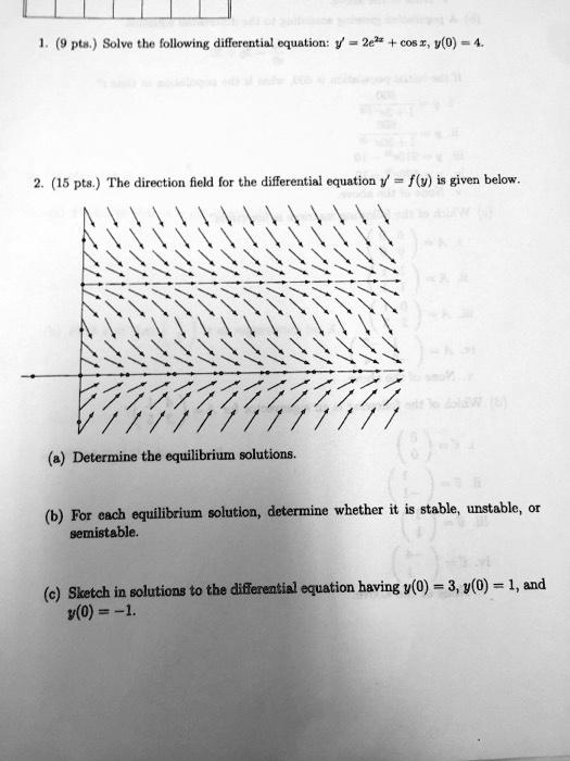SOLVED: Solve the following differential equation: 2e^(COR)Iv(0) (15 ...