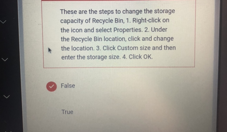 These are the steps to change the storage capacity of Recycle Bin, 1 ...