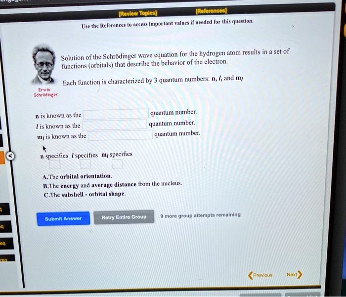 SOLVED: [Revlew Toplcs) [Relerences] mportang values "eeded for this ...