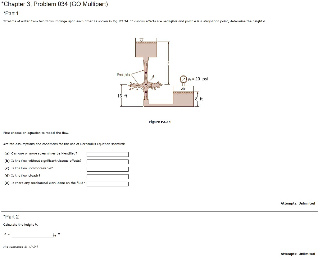 SOLVED: Chapter 3, Problem 034 (GO Multipart) Part 1: Streams of water ...