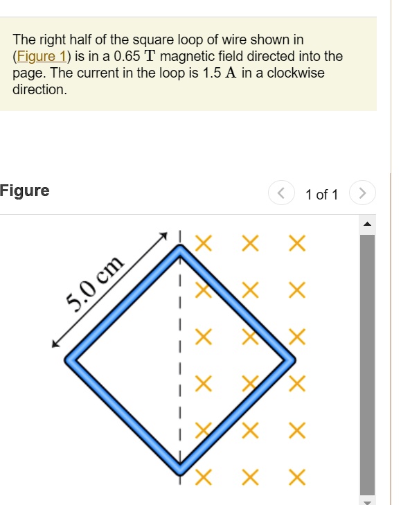 [GET ANSWER] The right half of the square loop of wire shown in (Figure ...