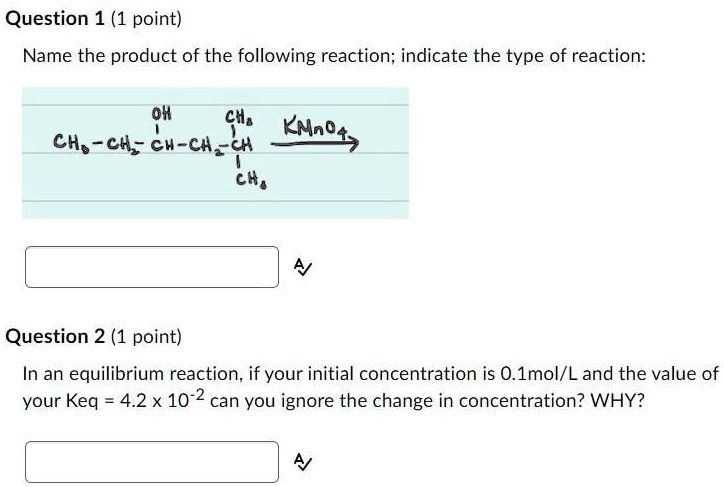 SOLVED: Question 1 (1 point) Name the product of the following reaction ...