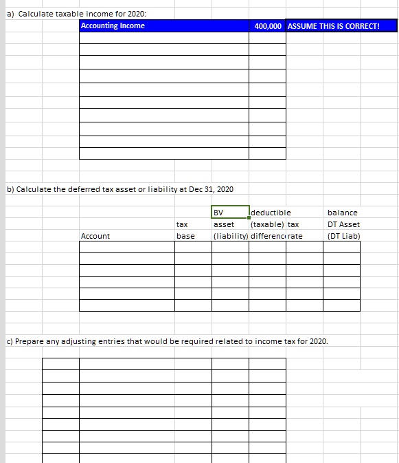SOLVED: Deferred Taxes Aylmer has a corporate tax rate of 30%. There are two differences that ...