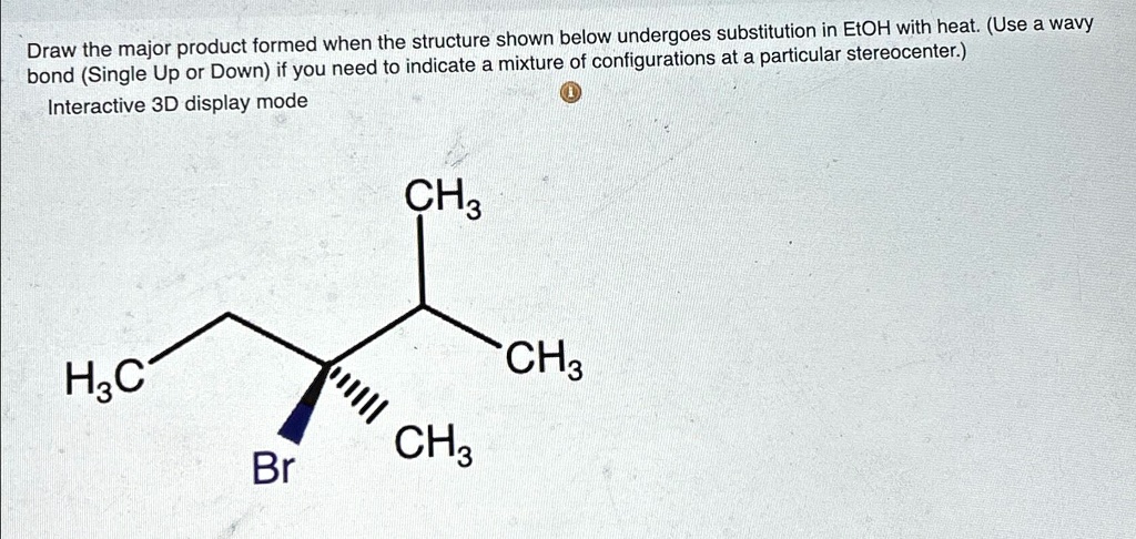 Draw the major product formed when the structure shown below undergoes ...