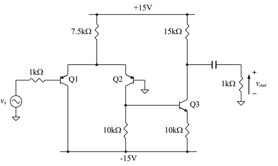 SOLVED: All the transistors in the circuit are matched with parameters 100 and Vf = 0.7V. (a ...