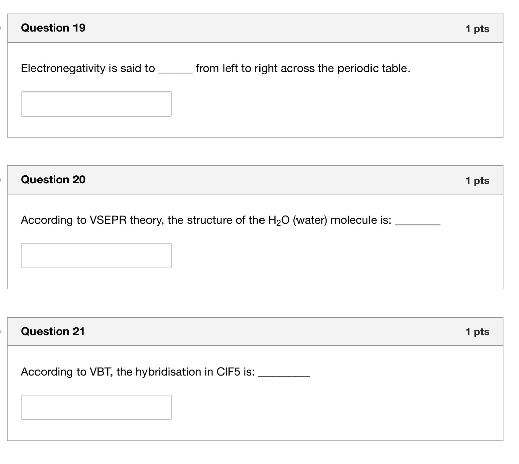 SOLVED: Question 19 pts Electronegativity is said to from left to right ...