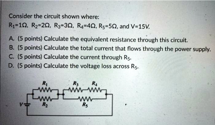 SOLVED: Consider the circuit shown where: R1=1Î©, R2=29Î©, R3=30Î©, R4 ...