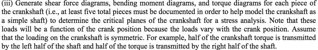 (iii) Generate shear force diagrams, bending moment diagrams, and ...