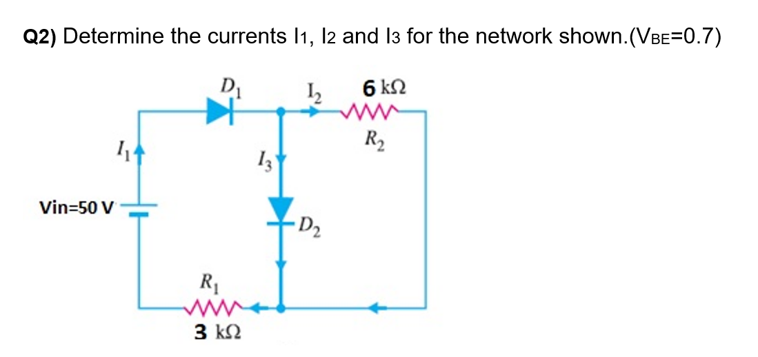 Q2 Determine The Currents I1 I2 And I3 For The Network Shown Vbe07 2747
