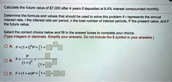 SOLVED: Calculate the future value of 7,000 after 5 years if deposited ...