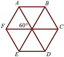 SOLVED: 'The regular hexagon shown above has an interior angle of 60 ...