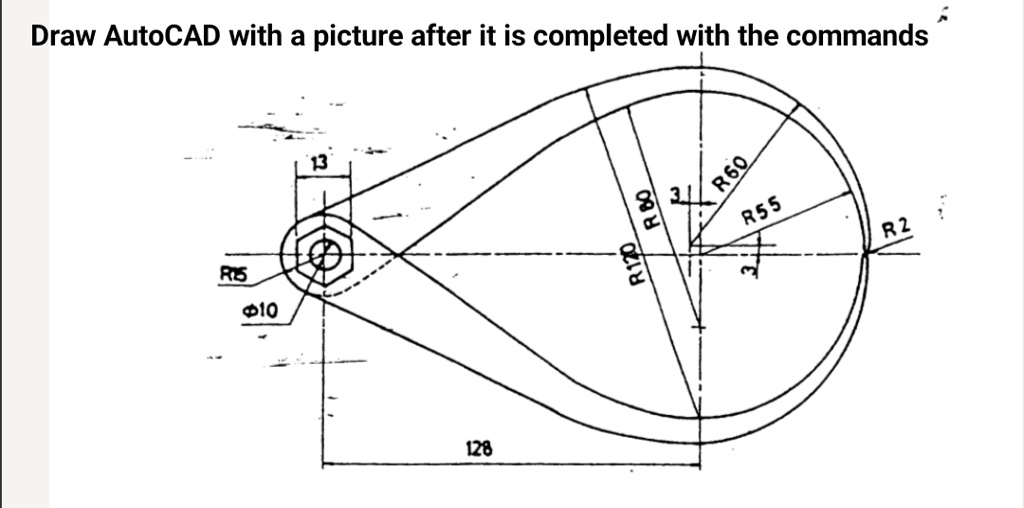 SOLVED: Draw AutoCAD with a picture after it is completed with the ...