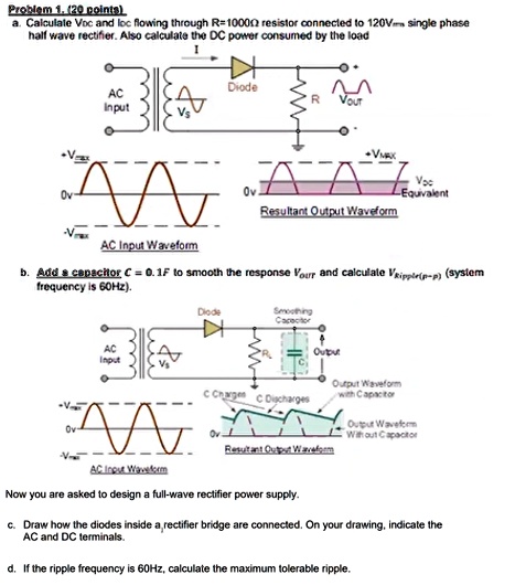SOLVED: Problem 1.(20 points) a. Calculate Voc and loc flowing through R=1000 resistor connected ...