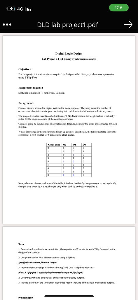 SOLVED: 4G 1:IV DLD lab project1.pdf Digital Logic Design Lab Project ... SOLVED: 4G 1:IV DLD lab project1.pdf Digital Logic Design Lab Project ...