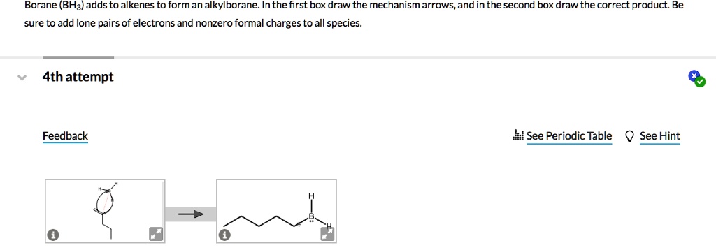 SOLVED: Borane (BHa) adds to alkenes to form an alkylborane: In the ...