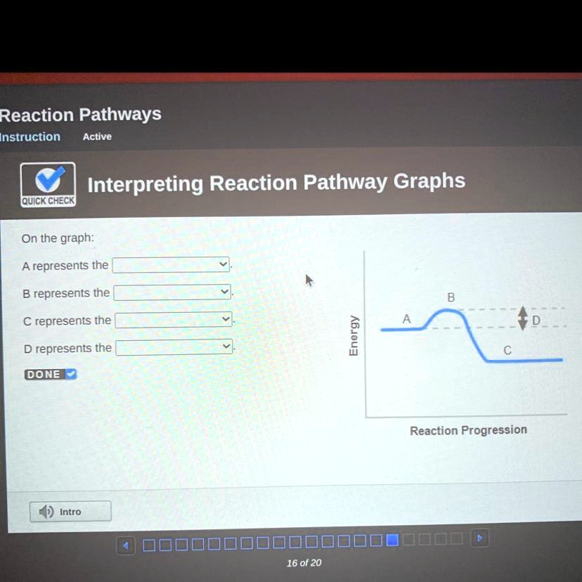SOLVED: 'someone please help?!? Reaction Pathways Instruction Active ...