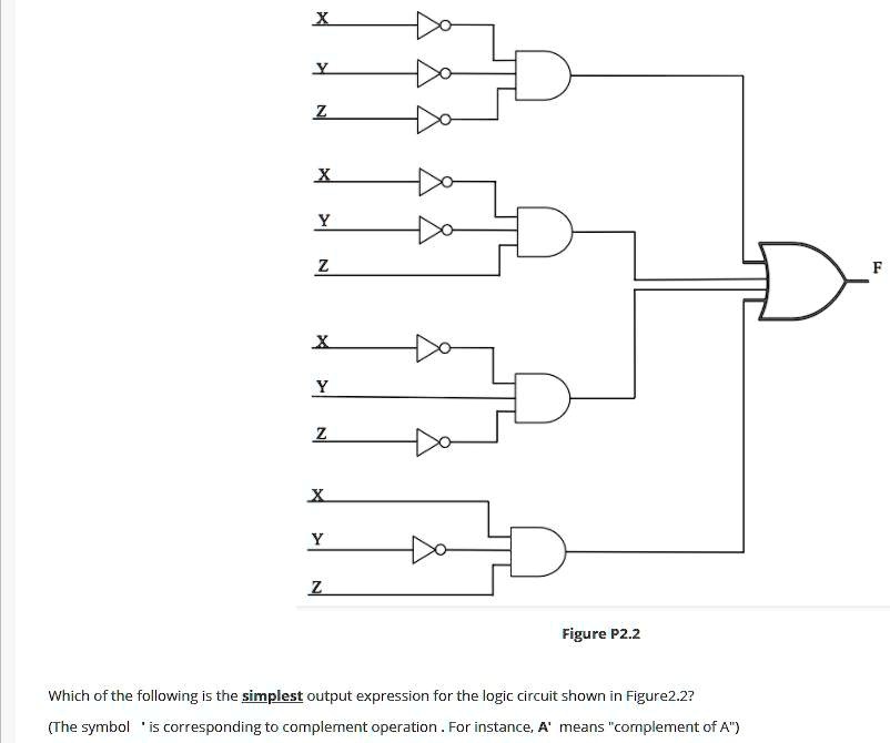 SOLVED: Text: X Y Z X Y Z X Y Z X Z Figure P2.2 Which of the following ...
