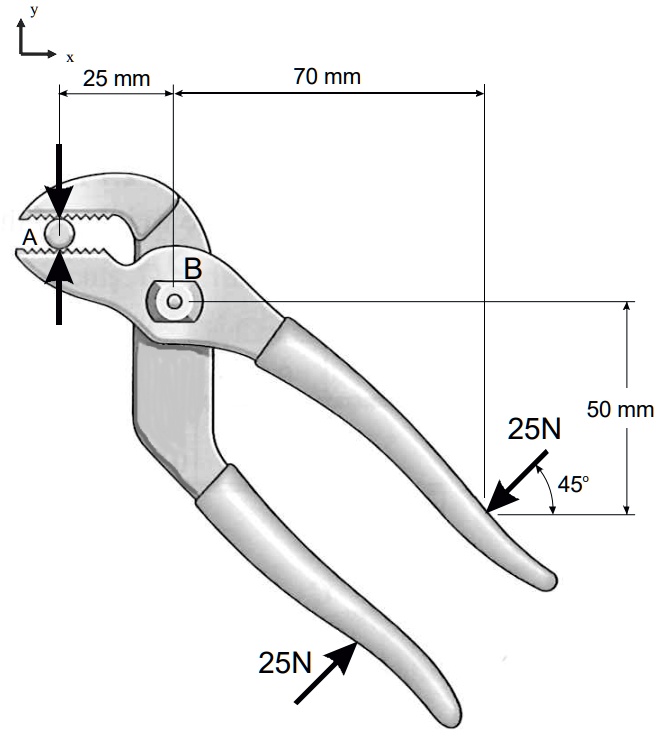 SOLVED: Question 1 9 marks Given the pliers shown below. a) Give the ...