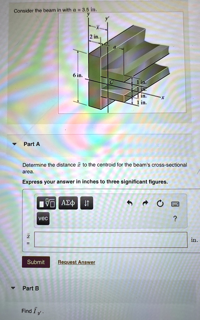consider the beam in with a 35 in determine the distance barx to the ...