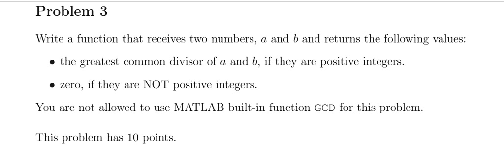 Problem 3 Write A Function That Receives Two Numbers A And B And 7016