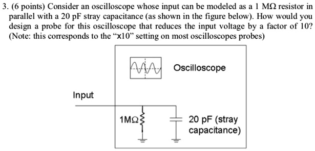 36 points consider an oscilloscope whose input can be modeled as a l m resistor in parallel with ...