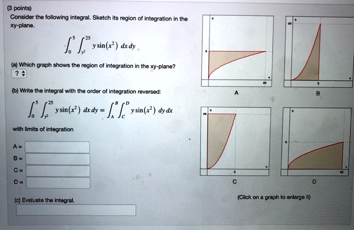 SOLVED: (3 points) Consider the following integral : Sketch Its region integration in the Xy ...