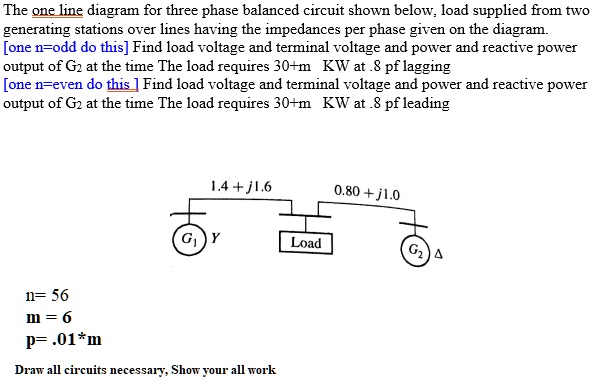 the voltage at generator 1 is 797v with 15 kw at 8 pf lagging the one ...
