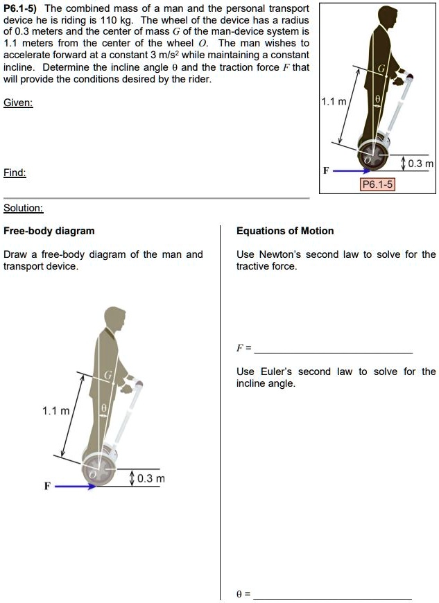 Fill Out The Worksheet Solution Free Body Diagram Draw A Free Body Diagram Of The Man And
