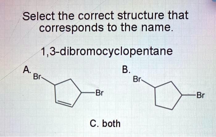 select the correct structure that corresponds to the name 13 ...