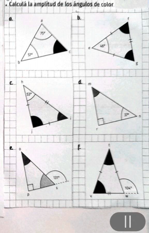 SOLVED: doy 5 estrellas y coronita Calculá la amplitud de los ángulos ...