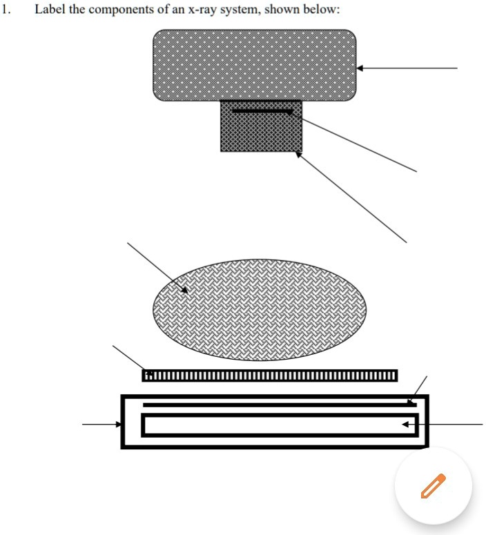 SOLVED: 1 Label the components of an x-ray system, shown below: