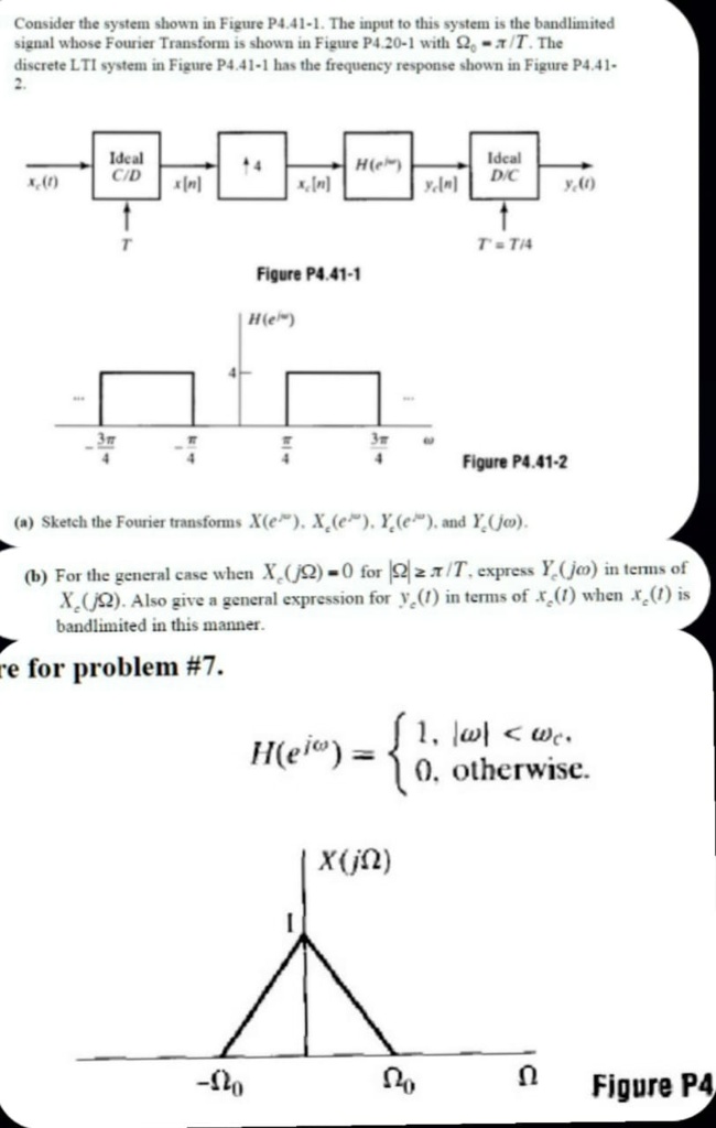 consider the system shown in figure p441 1 the input to this system is ...