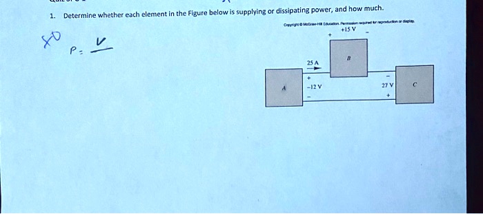 1. Determine whether each element in the Figure below is supplying or ...