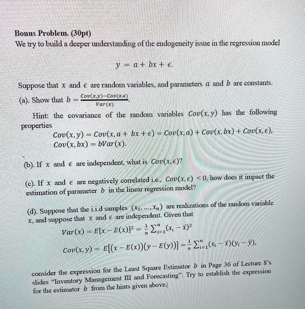 Bonus Problem. (3Opt) We try to build a deeper unders… - SolvedLib