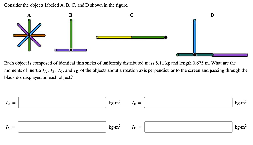 consider the objects labeled a b cand d shown in the figure 1 each ...