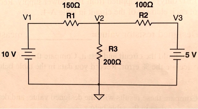 SOLVED: Apply Thevenin's equivalent and superposition to the following circuit to find currents ...