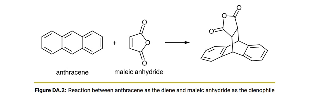 please draw the mechanism for this diels alder reaction anthracene ...