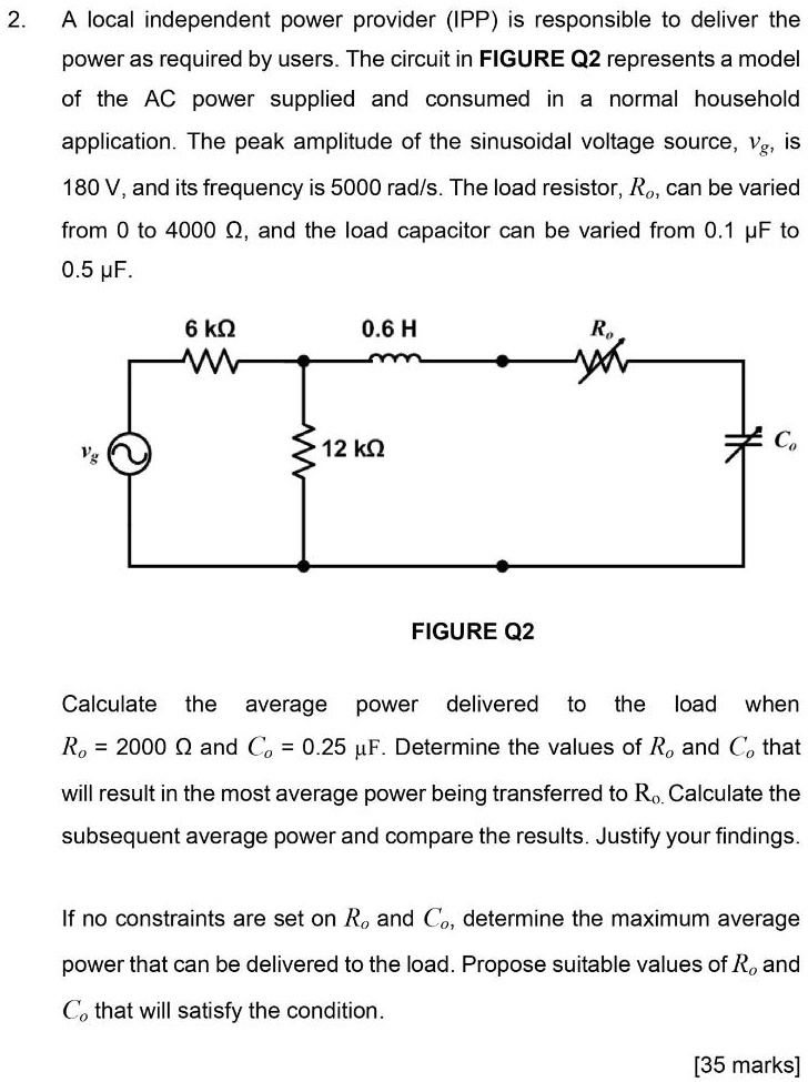 SOLVED: A local independent power provider (IPP) is responsible for ...