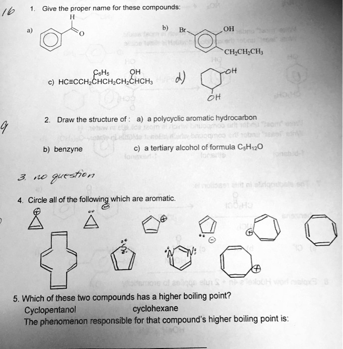 SOLVED: Give the proper name for these compounds: 1. CH3CH2CH2OH 2 ...