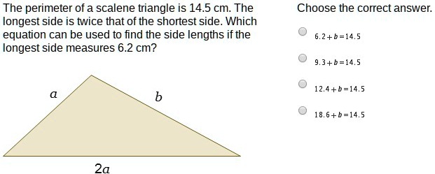 SOLVED: 10 points Help Me Please!!! The perimeter of a scalene triangle ...