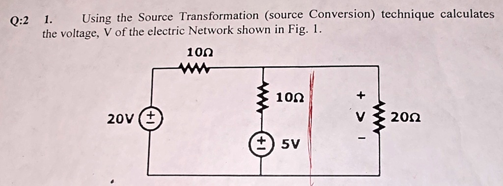 Q:2 1. Using the Source Transformation (source Conversion) technique ...