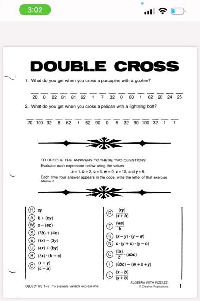 3 02 Double Cross 1 What Do You Get When You Cross A Porcupine With A